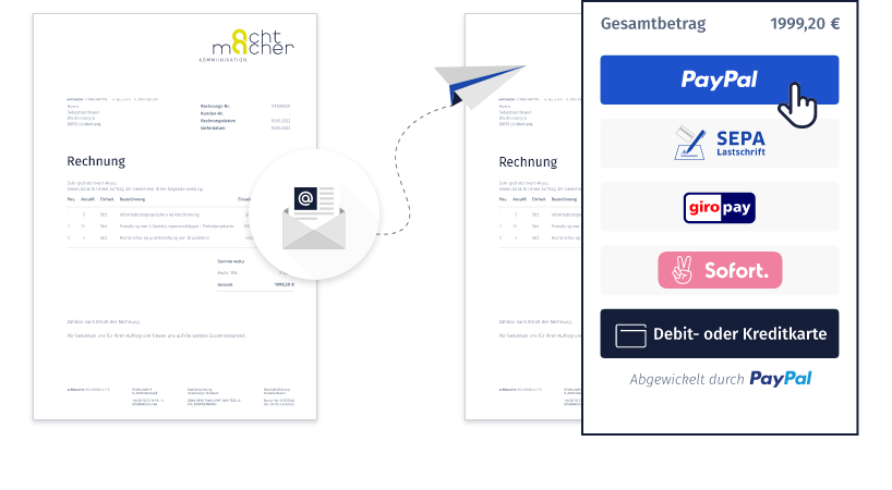 Kunden das Bezahlen einfach machen: Rechnung online mit Payment-Option