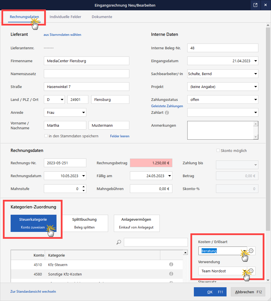 Kosten-/Erlösarten und Verwendungen: Smarte Analysetools