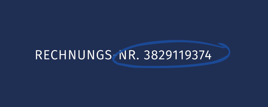 Rechnungsnummer: Wie setze ich sie richtig ein?